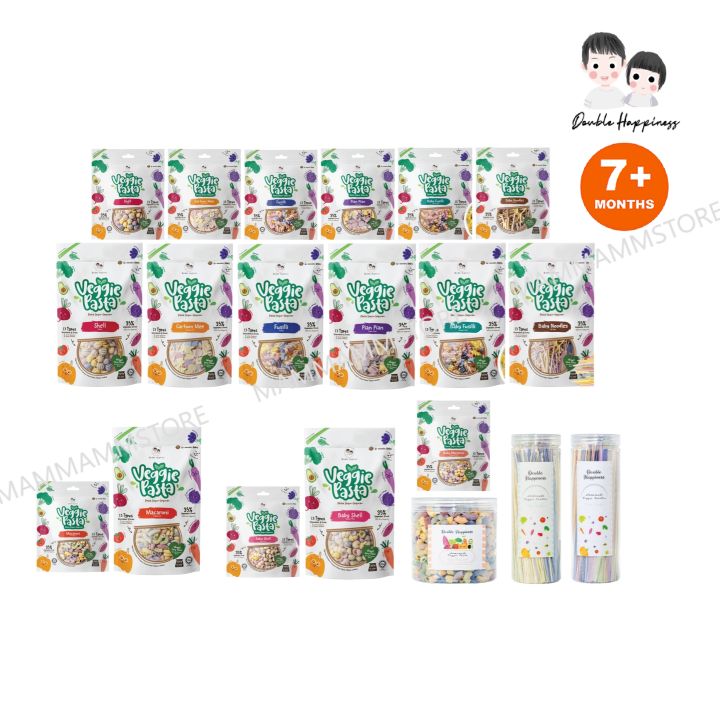 [HALAL] Double Happiness Pasta Sayur-sayuran Bayi 100g / 300g untuk 7 ...