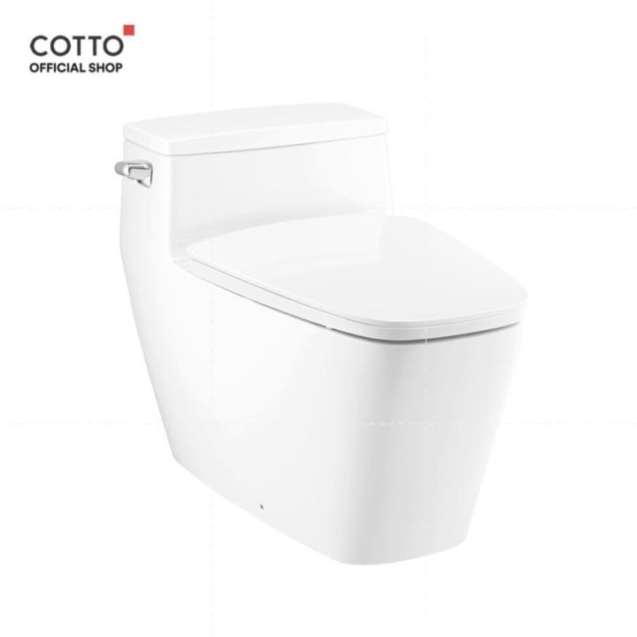 COTTO รุ่น C101907 Hercules Curve สุขภัณฑ์ชิ้นเดียวคุณภาพ รับประกัน 1 ...