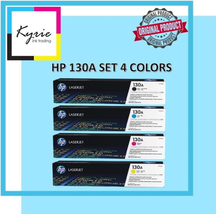 HP 130A Original Laser Toner Cartridge Set of 4 Colors | Lazada PH