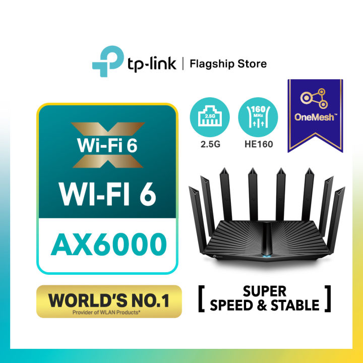 TP-LINK Archer AX80 AX6000 8-Stream Wi-Fi 6 Router with 2.5G Port | Lazada