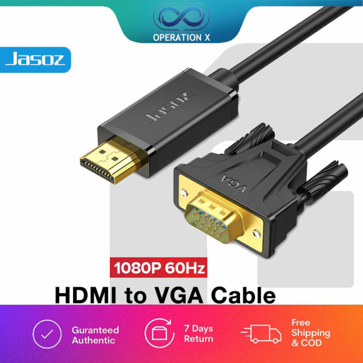 OPERATION X HDMI To VGA Cable Adapter 1M 1.5M 2M 3M 5M With 3.5mm Audio ...