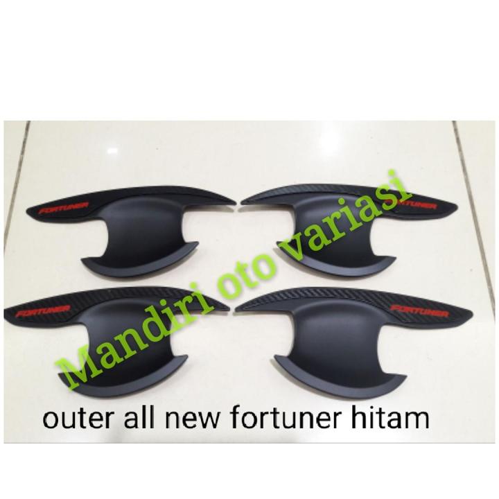 outer handle mangkok pintu mobil all new fortuner full hitam doff | Lazada Indonesia