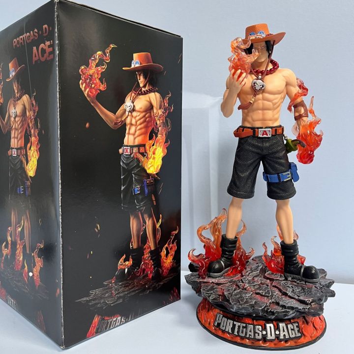 One Piece animation peripheral Fire Fist Ace Fantasy Ace Statue Model ...