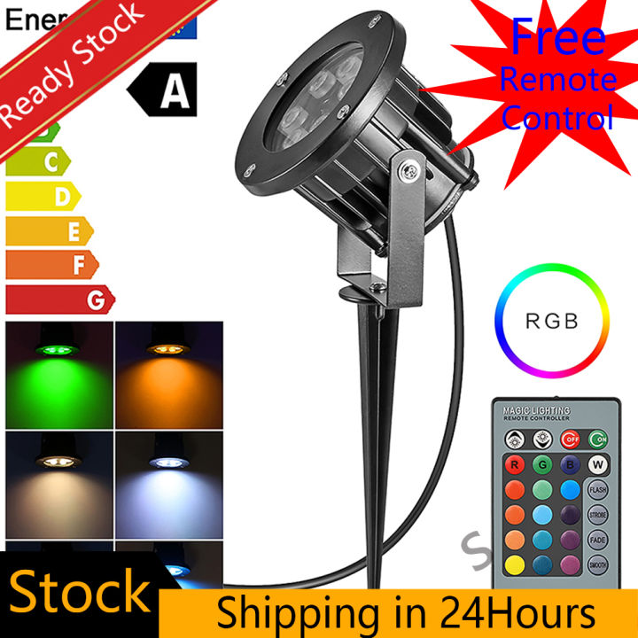 【Free Remote Controller】AC220V LED Lawn Light 6W Garden Light 9W LED ...