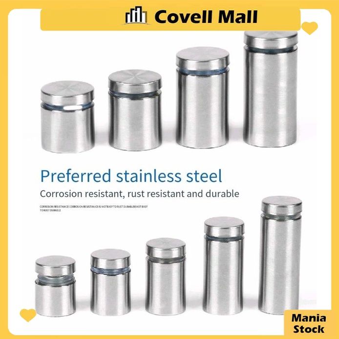 10Pcs Acrylic Stand Off Bolts Advertising Nail Bolt Glass Bolt Sign ...