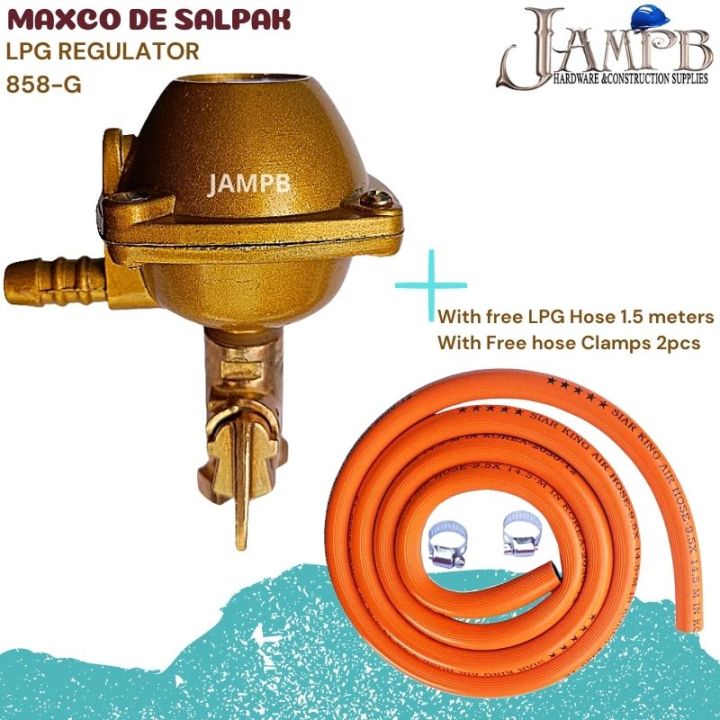 Maxco LPG regulator 858-G De Salpak with Free Hose 1.5 metes and Free ...