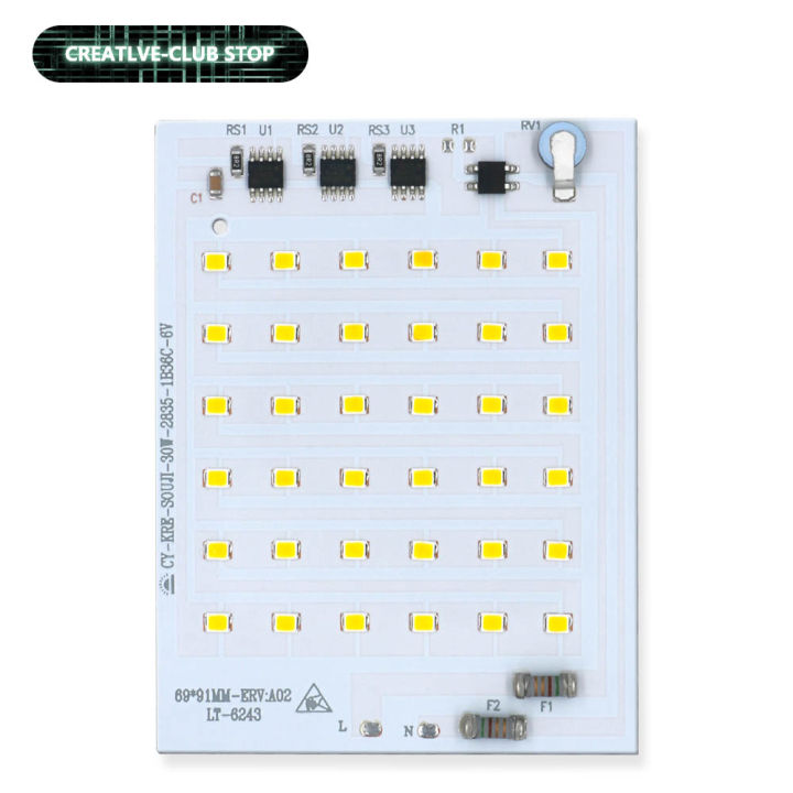 สมาร์ท IC LED ชิป10W 20W 30W 50W 100W 3500K แผงไฟ LED Manik Kuasa ...