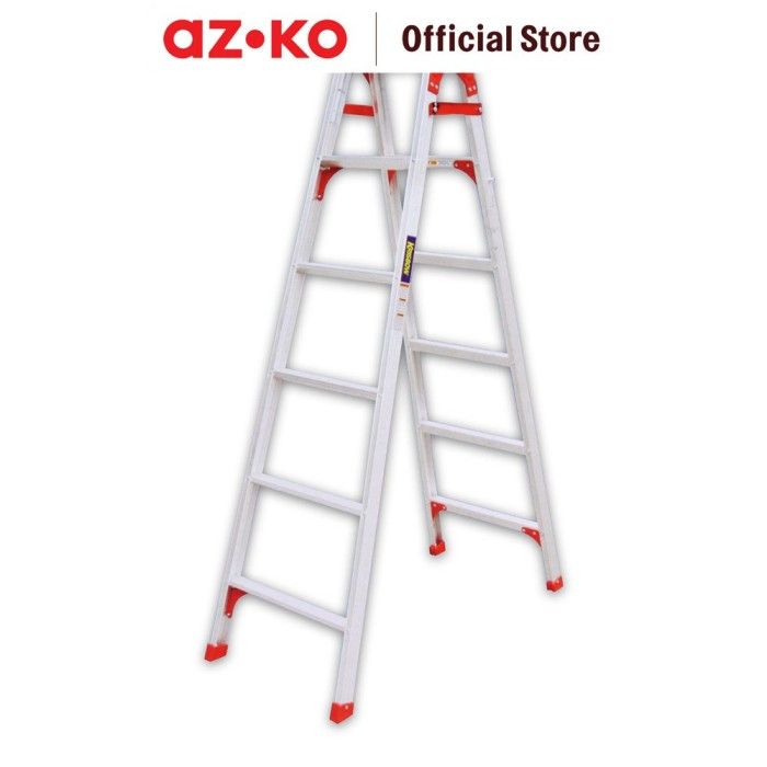AZKO Krisbow Tangga Aluminium 2 In 1 6 Step | Lazada Indonesia