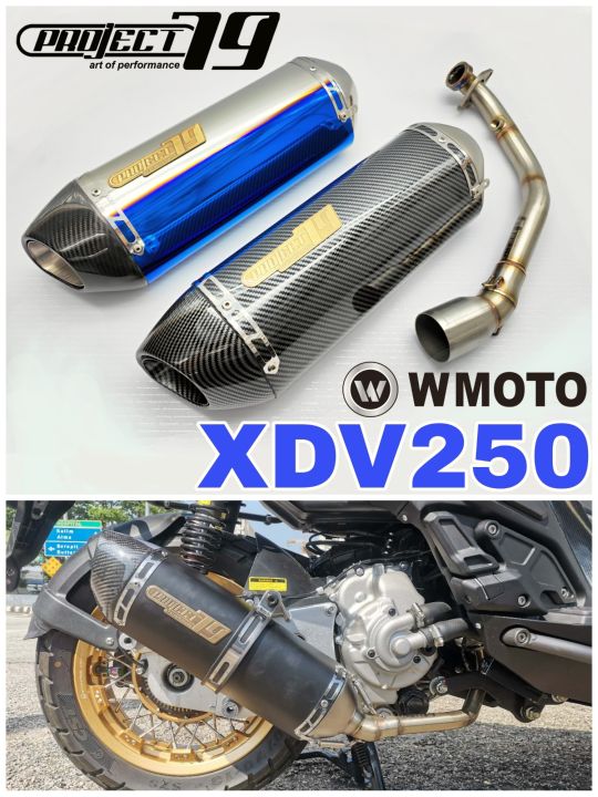 Project79 Exhaust WMOTO XDV250 XDV Ekzos Full System Tabung Muffler ...