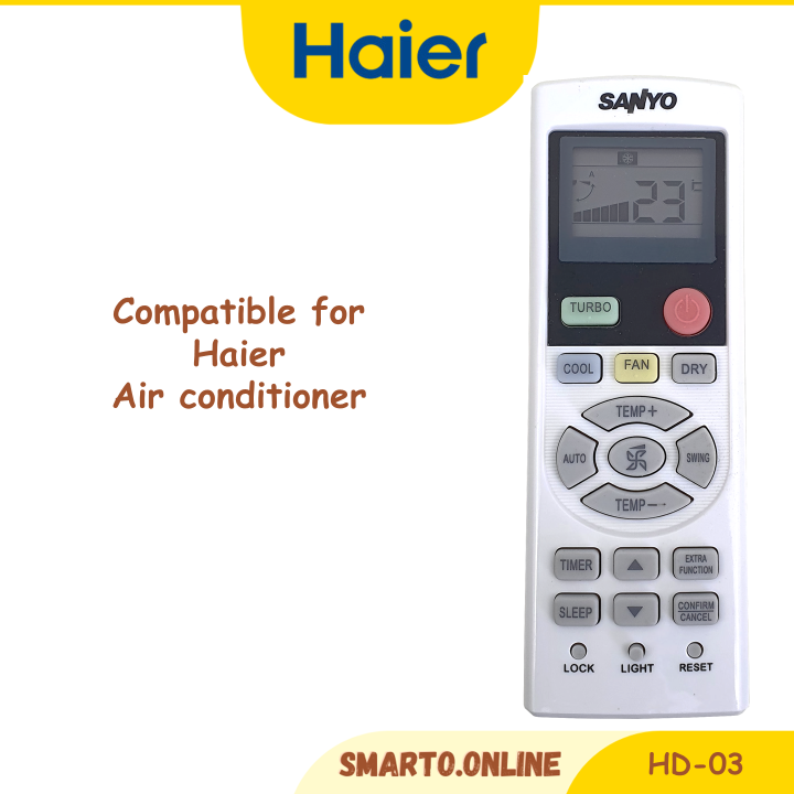 Haier Aircond Air Conditioner Remote Control Haier Aircond Remote HD03 ...