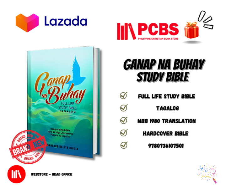 PCBS Ganap na Buhay Full Life Study Bible Tagalog (FONT SIZE 9.5/STUDY ...