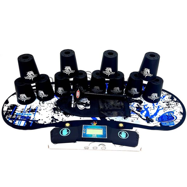 SpeedStack bundle set แก้วสแต็ค ครบชุด YJ พร้อม ที่จับเวลา ผ้ารอง แก้วสแต็ค 12ใบพร้อมที่หิ้ว ...
