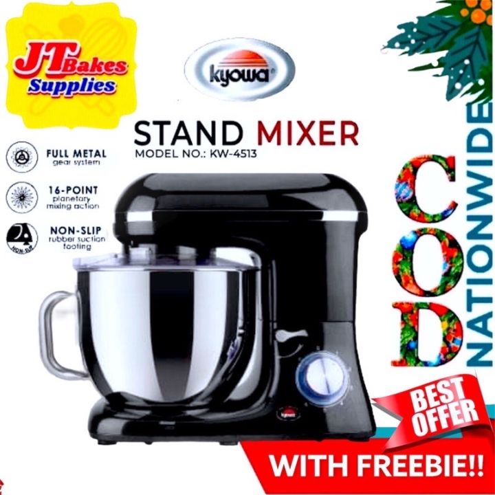 New KYOWA Stand Mixer 7 liters Kw-4513 Black With Freebie by ...