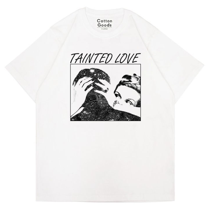 Cotton Goods Kaos Grafis Oversized Tainted Love White Graphic Tees ...