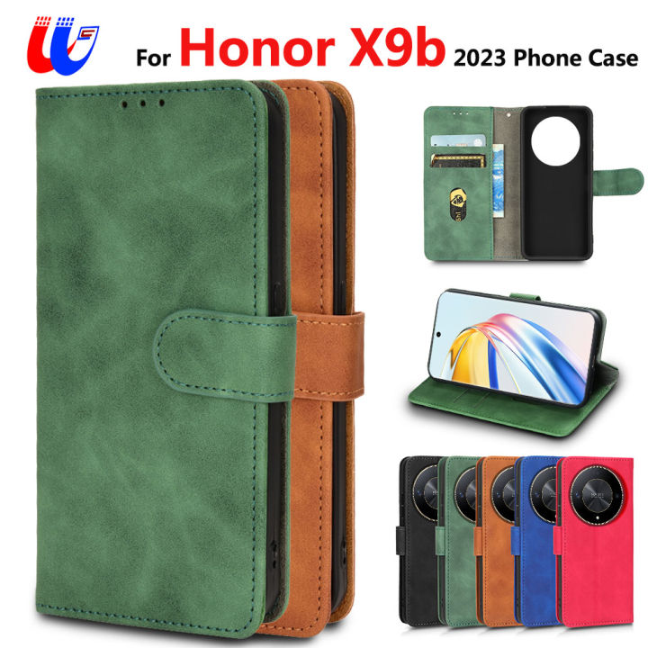 Cho Honor x9b trường hợp sang trọng dây bằng da nắp gập cho Honor x9b ...