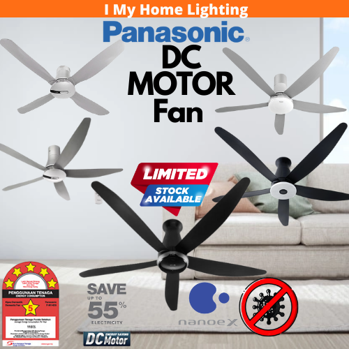 Panasonic Econavi Aura Nanoe X Ceiling Fan DC Motor 4 5 Blade with ...