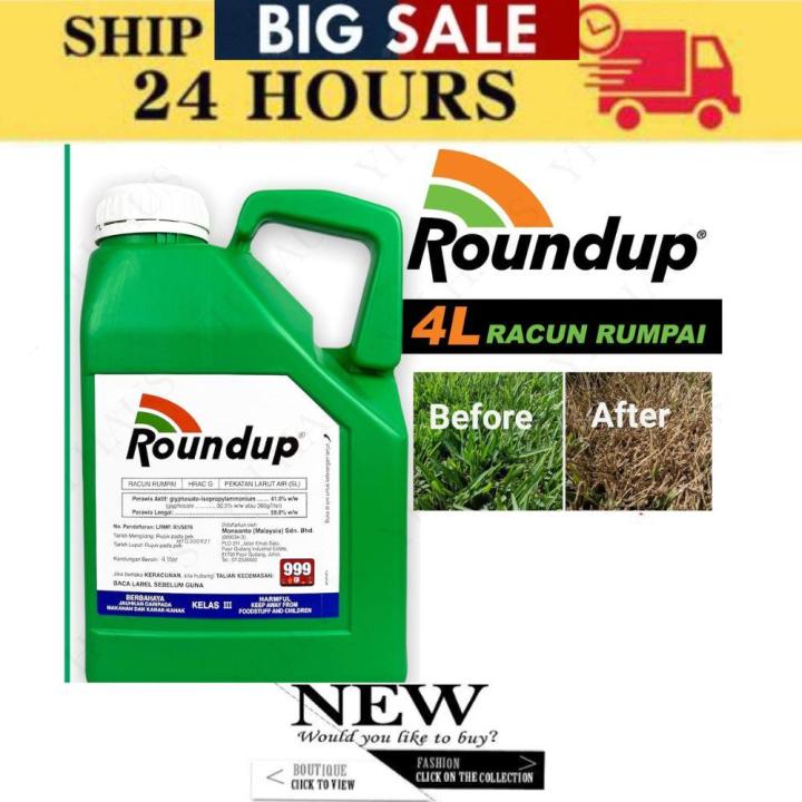 Bright Cabin 4L ROUNDUP racun rumput rampai racun rumput racun roundup ...