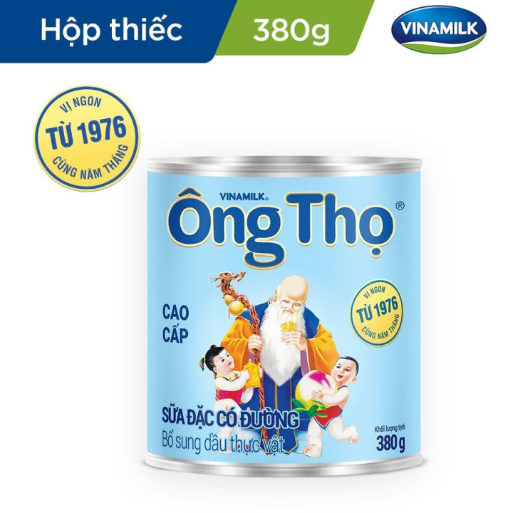 Sữa đặc có đường Ông Thọ Trắng nhãn xanh lon 380g | Lazada.vn