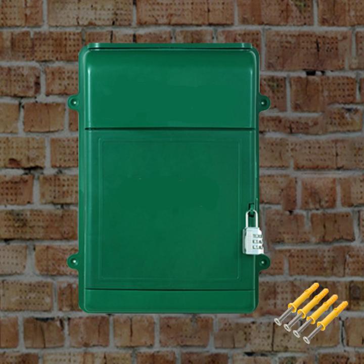 Dovewill Wall Hanging Mailbox Post Box with Code Lock Multifunctional ...