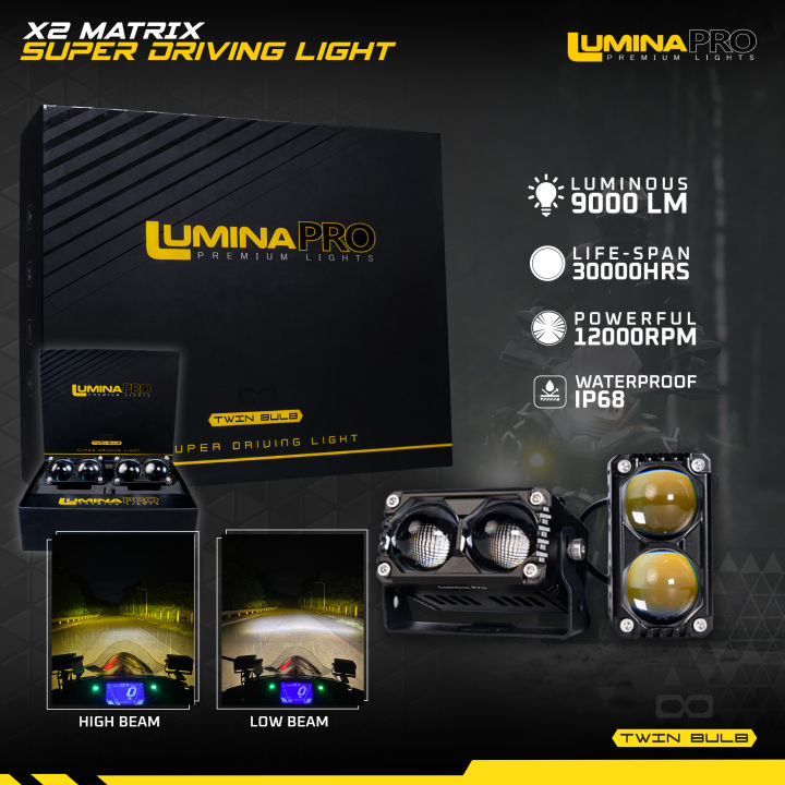 LUMINA PRO SUPER MINI DRIVING LIGHT (MATRIX X1 & MATRIX X2) | Lazada PH