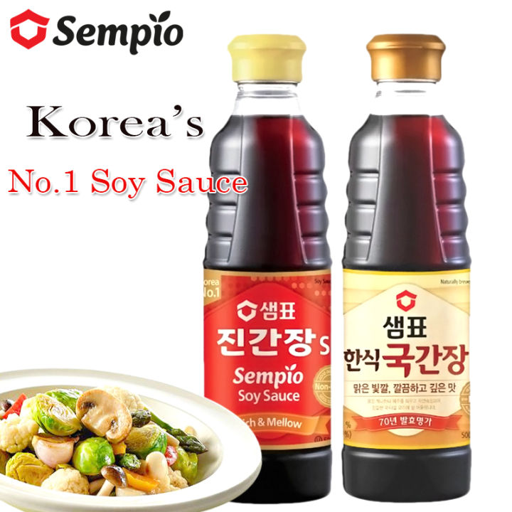 Sempio แซมพิโอ ซอสถั่วเหลืองเกาหลี No.1 Soy Sauce 500 ml. | Lazada.co.th
