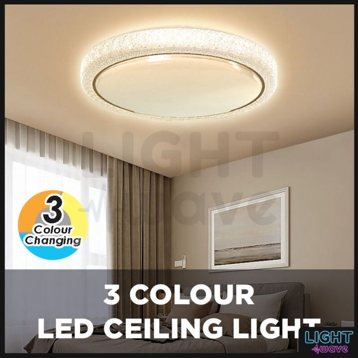 [3 COLOUR] SHINING EDGE 48W 3 COLOUR MODERN LED CEILING LIGHT | Lazada