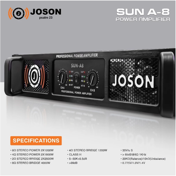 Joson SUN A8 Professional Power Amplifier 4000W(Pure Copper) | Lazada PH