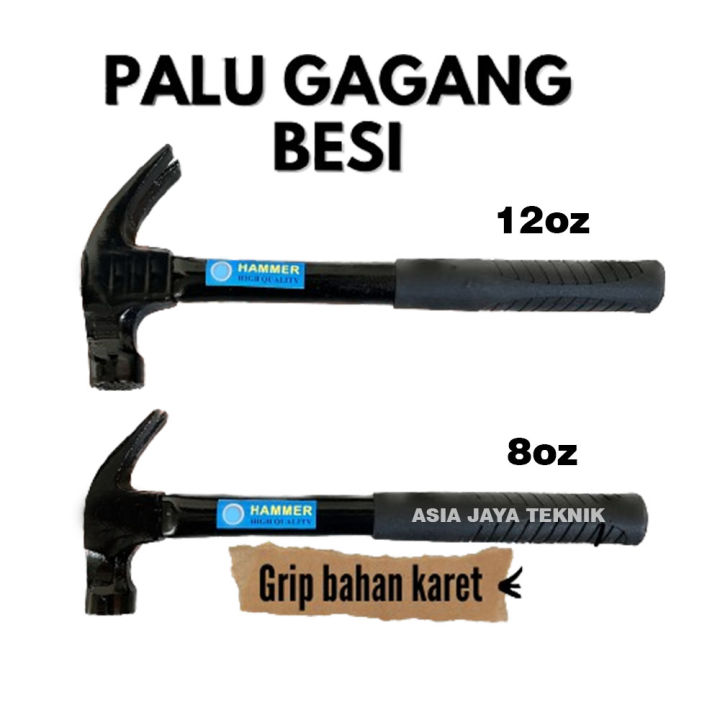 Palu Kambing Hitam Hammer Martil Gagang Besi 8 Oz -12 Oz - 16 Oz Claw ...