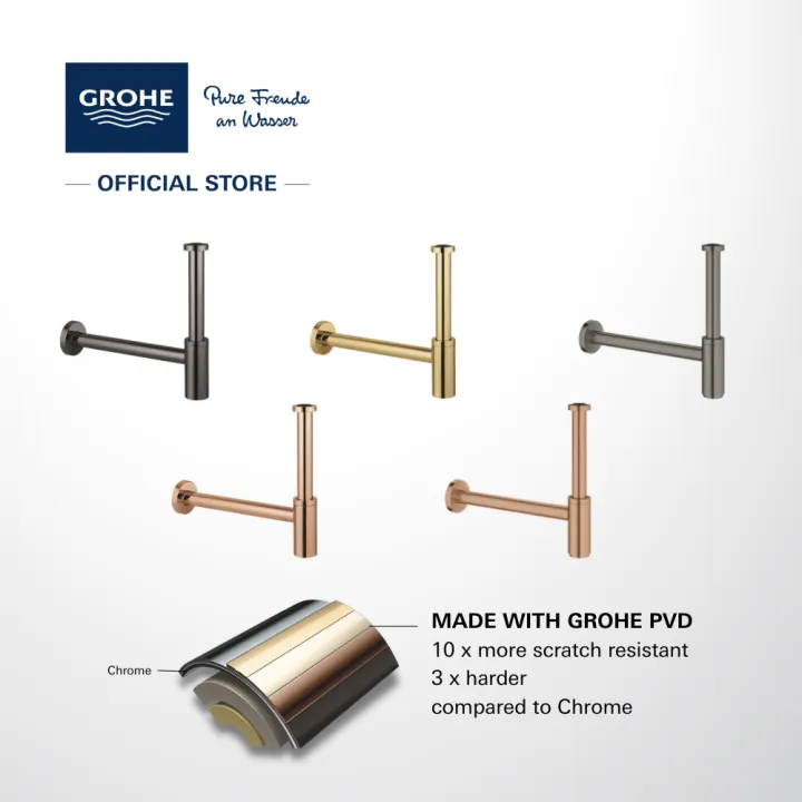 GROHE Waste Trap 1 1/4” For Basins in SPA Colours | Lazada Singapore