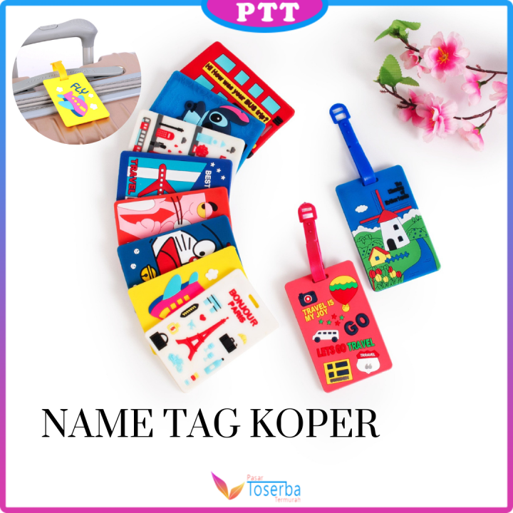 Name Tag Gantungan Koper Motif Lucu Bahan Silikon Luggage Tag Cartoon ...