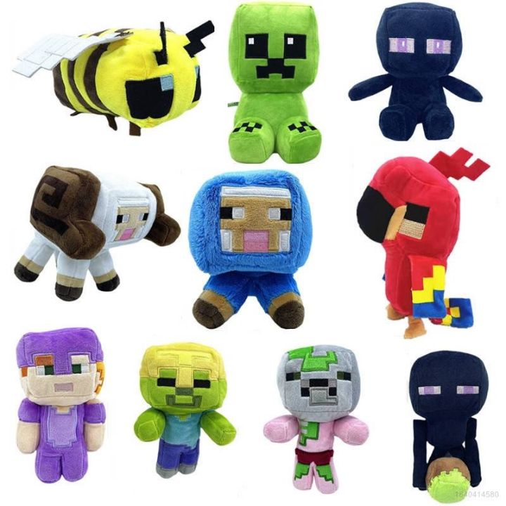 ℗☢♦ Minecraft Plush Toys Steve Creeper Alex Enderman Bee Sheep Stuffed ...