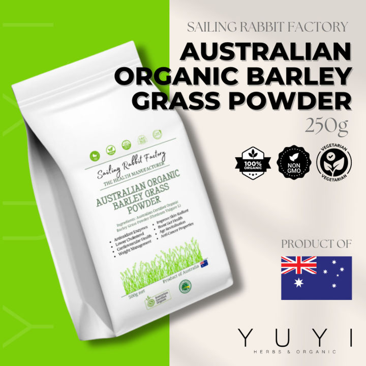 【Sailing Rabbit Factory】Australian Organic Barley Grass Powder - 250g ...