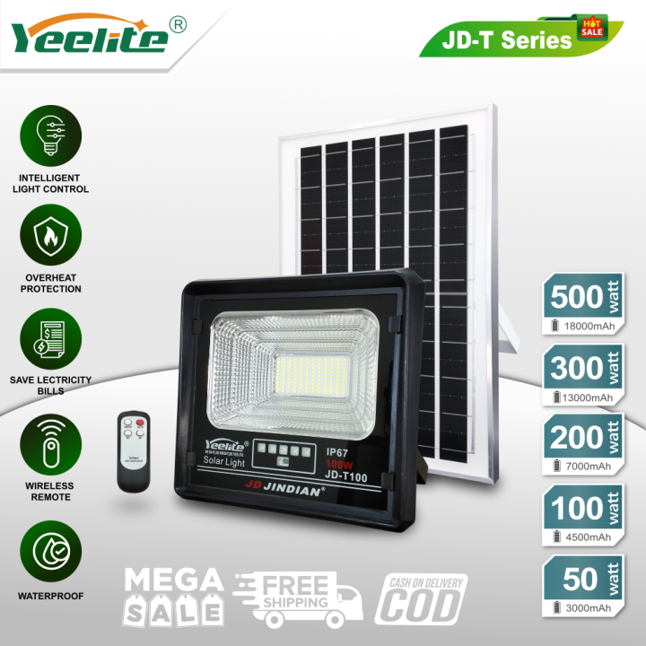 YEELITE Solar Flood Light 50W-500W High - Power, IP67 LED Lamp ...
