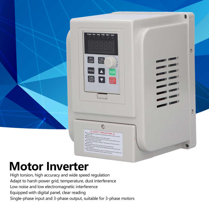 Inverter Single Phase Input 3 Phase Output Motor Speed Controller 1500W ...