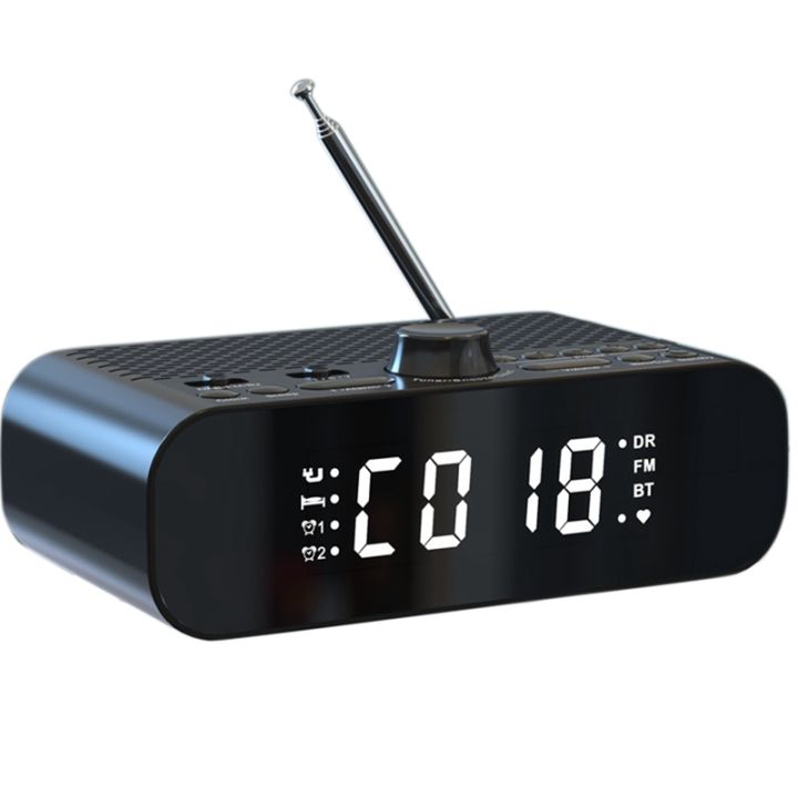 Digital Alarm Clock /FM Radio, Support Bluetooth Connection, with Bass ...
