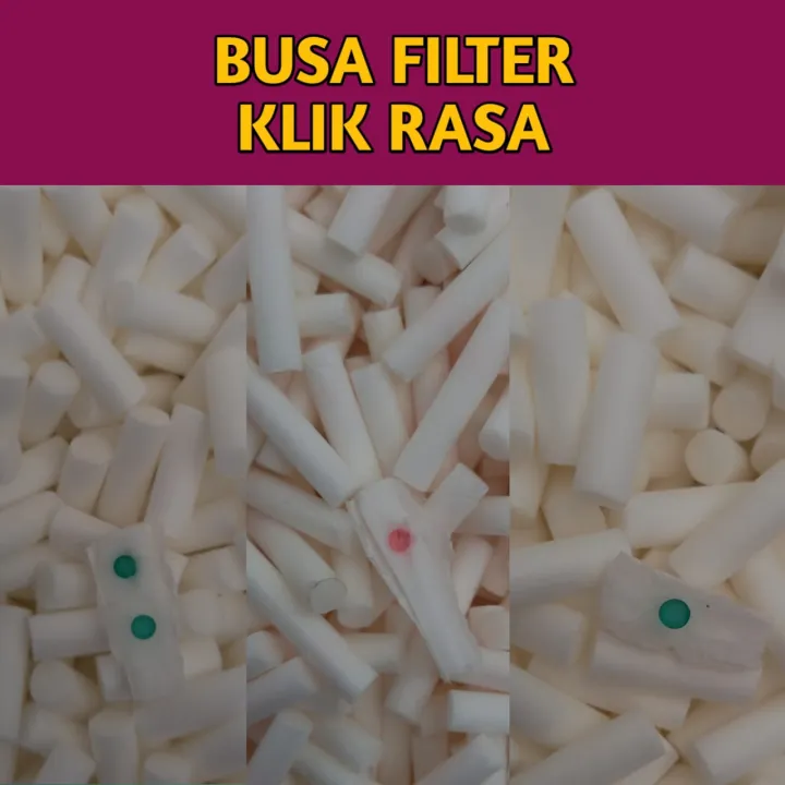 ANEKA BUSA FILTER KLIK RASA UKURAN REGULER MILD DAN ESSE 100 GRAM ...