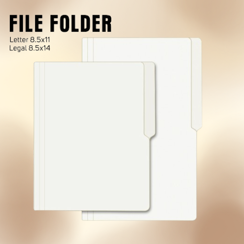 PSD - 100pcs/Ream White File Folder 14PTS Short/Long for School and ...