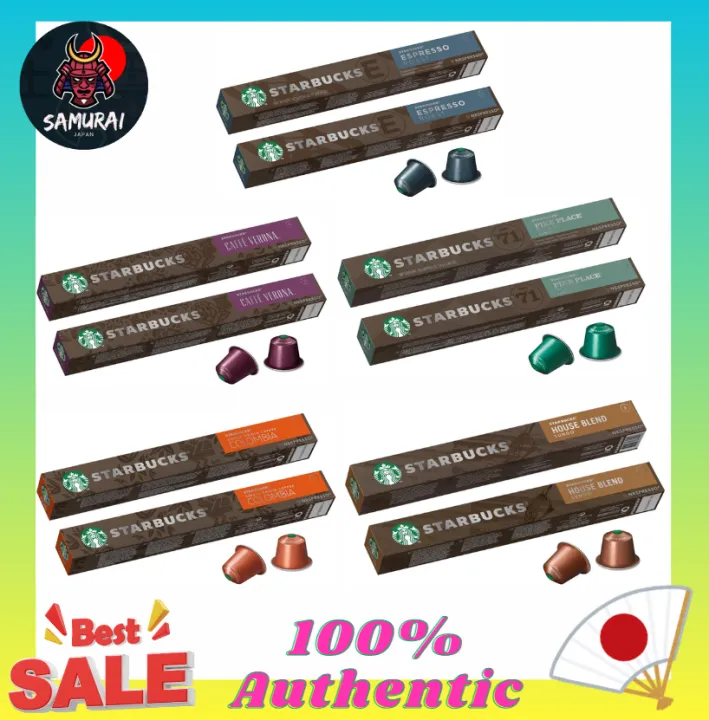 Starbucks Espresso Roast Nespresso Special Capsules 10 Cups x 2 Boxes ...