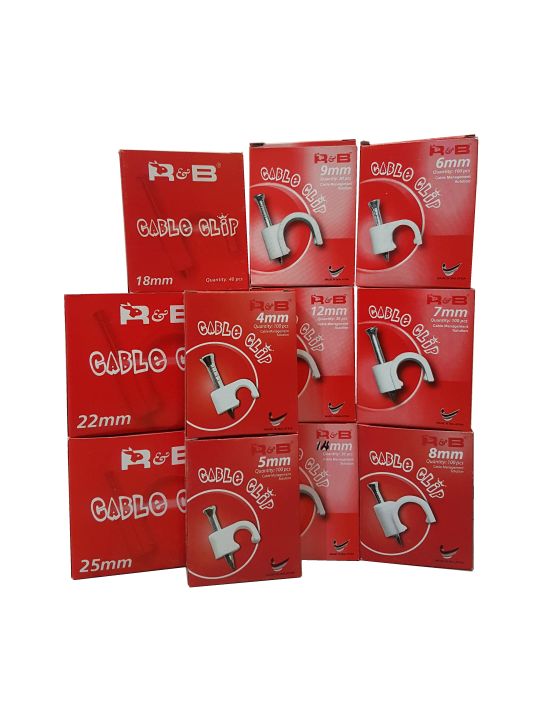 R&B Cable Clip (4mm~25mm) | Lazada