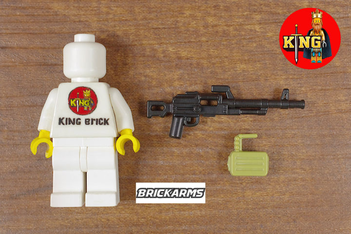[Ảnh thật] [Chính hãng] BrickArms® PKM W/ AMMO CAN (BLACK & OLIVE) Phụ ...