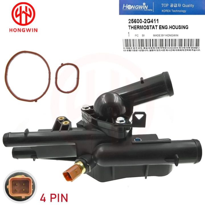 25600-2G411 Radiator Thermostat Housing For Hyundai Sonata Ix35 Tucson ...