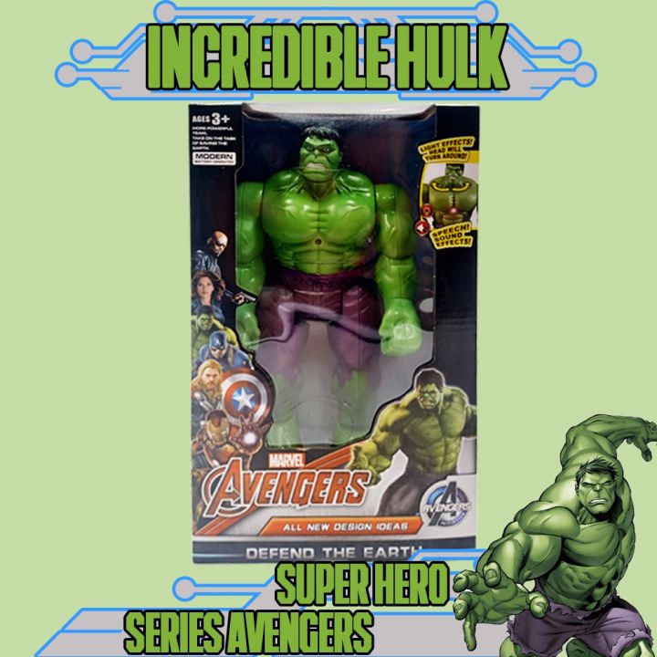 Super Hero Series Avengers INCREDIBLE HULK Robot Action Figure with ...