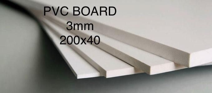 PVC Board/ PVC Foam Board 3mm Ukuran 200 cm x 40 cm, 40 cm x 200 cm ...