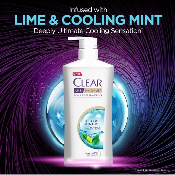 Clear Ice Cool Menthol Anti-Dandruff Shampoo 400ml | Lazada