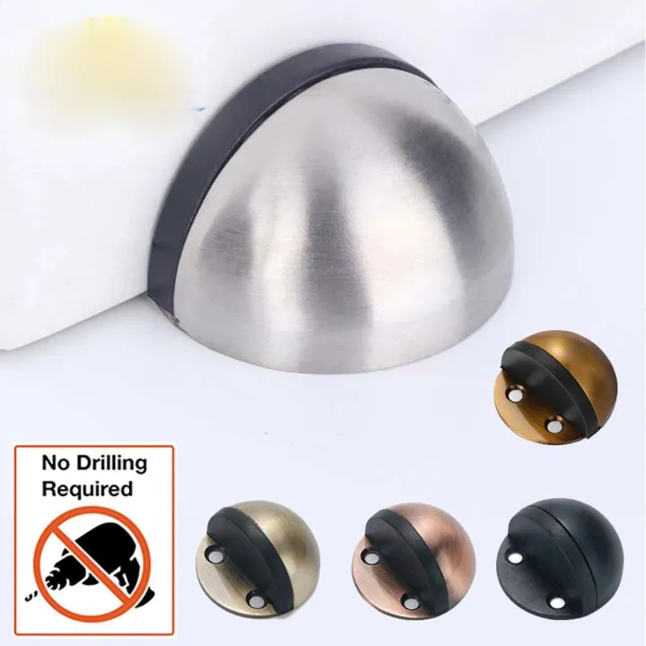 SG IN STOCK FY Half Moon Magnetic Door Stopper Stainless Steel Non ...