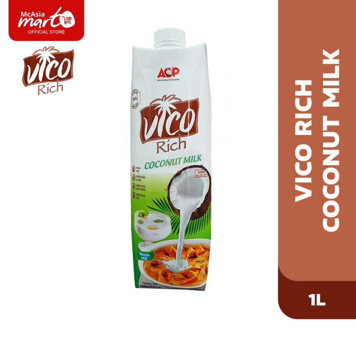 VICO RICH COCONUT MILK 1L - MCASIA | Lazada PH