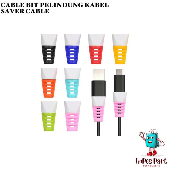 Cable bite pelindung ujung kabel charger hp cable protector saver | Lazada Indonesia