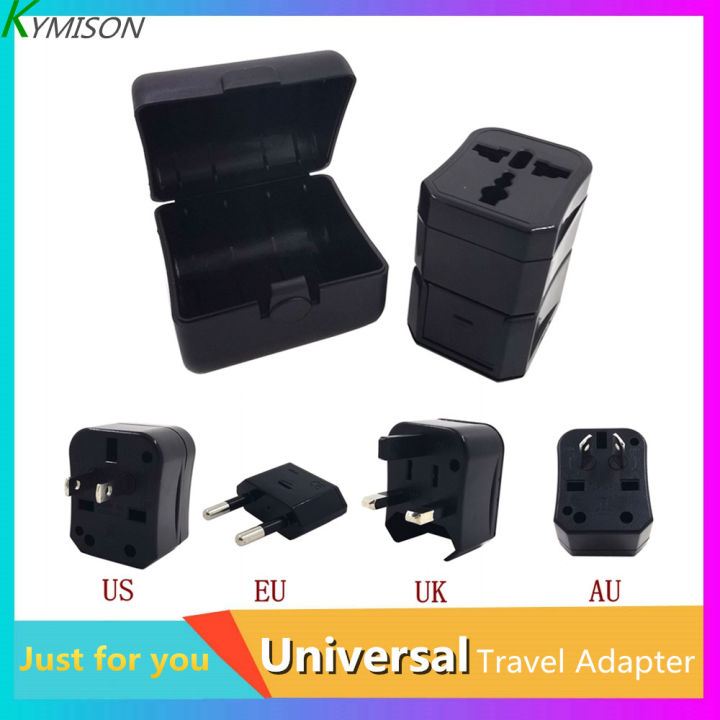 1 set Universal Travel Conversion Socket Plug, EU/UK/US/AU Global ...