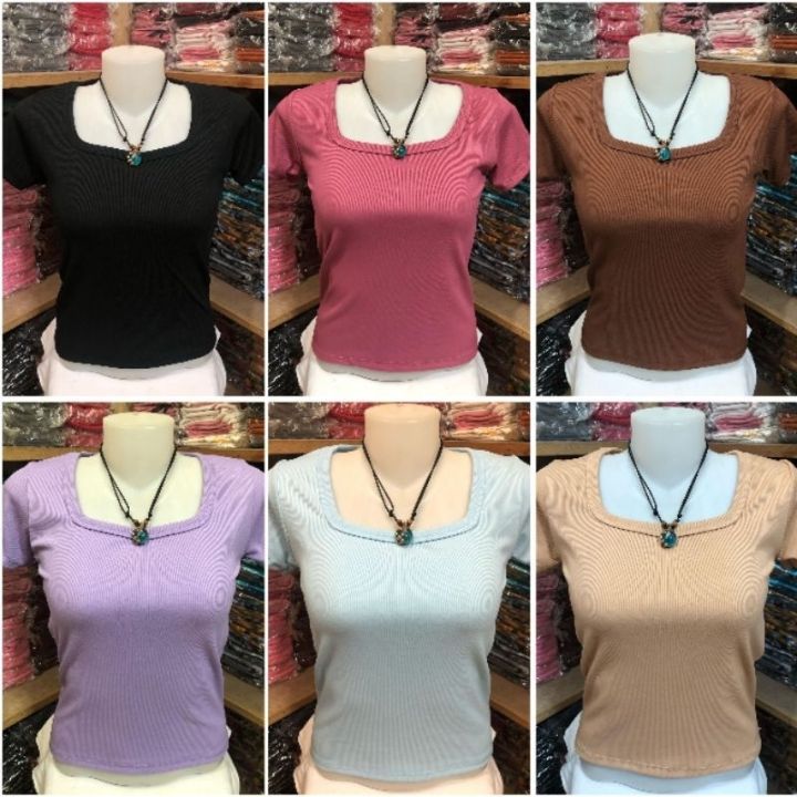 Natalie Plain Square Neck Knitted Full Length Top for Ladies can fit ...