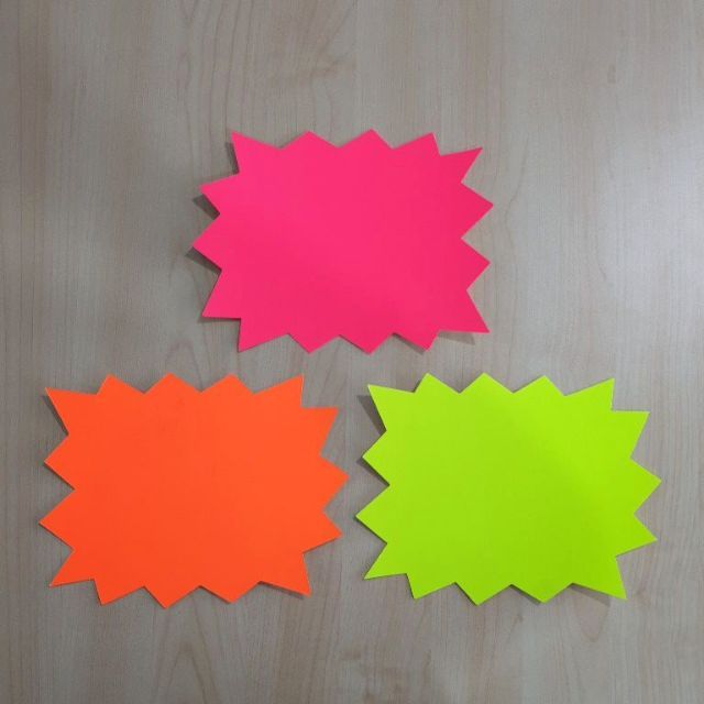 Pop Card Shine / Kad Tanda Harga Warna Terang / Promotion Card / Price ...